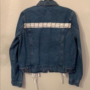 Love Tree | Jackets & Coats | Denim Shoe Lace Jean Jacket | Poshmark